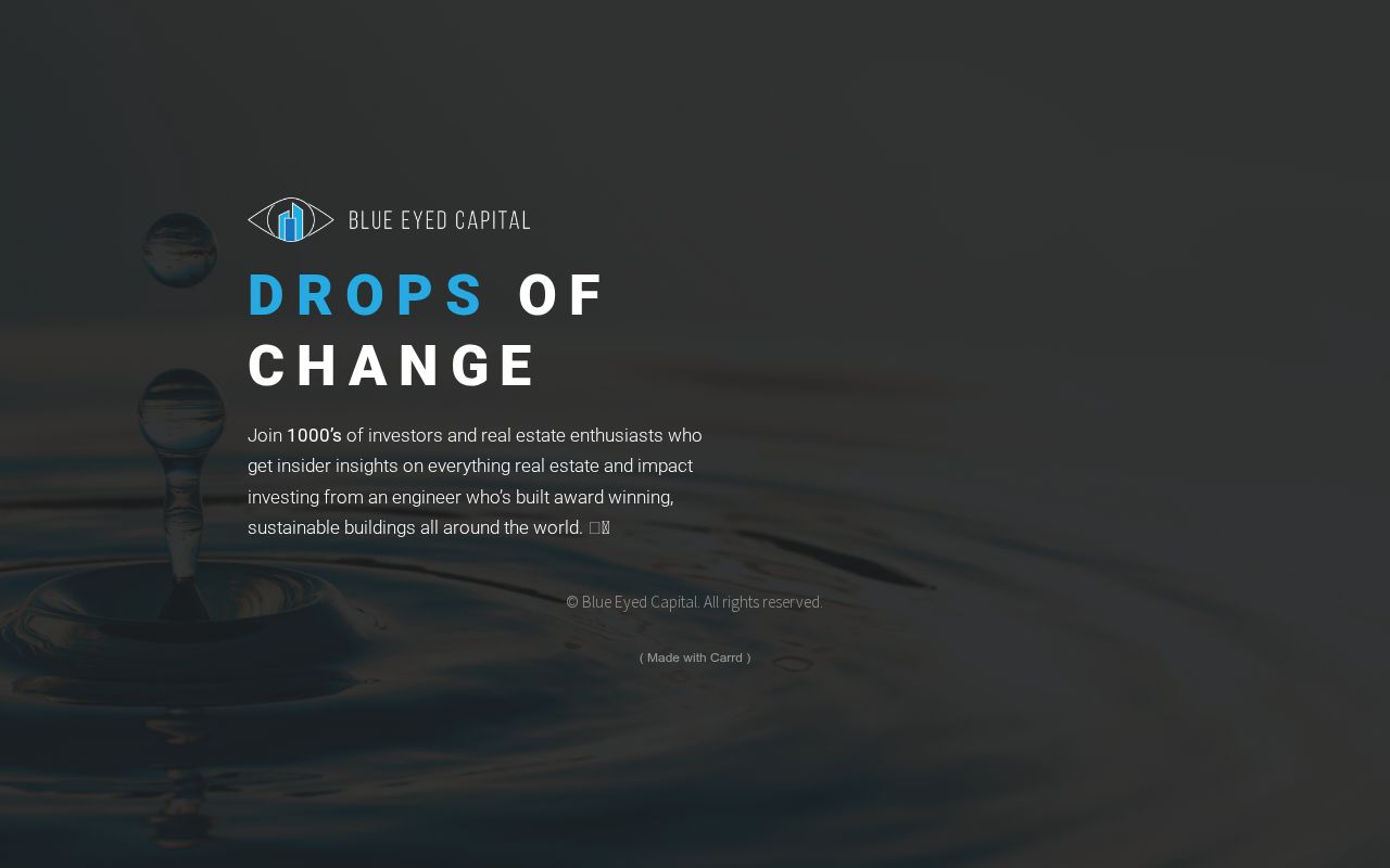 Drops of Change